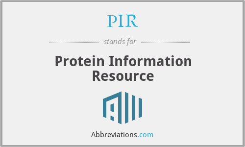 What does PIR stand for?