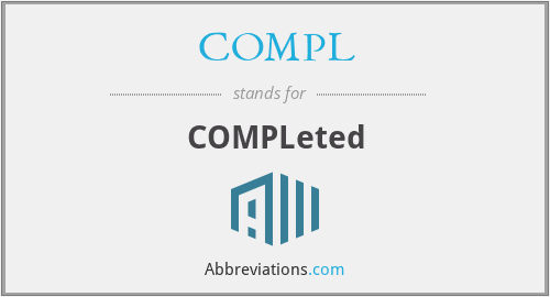What is the abbreviation for completed?