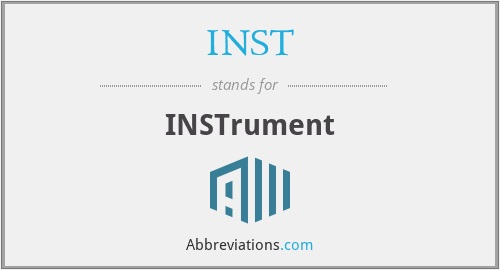 What is the abbreviation for Instrument?