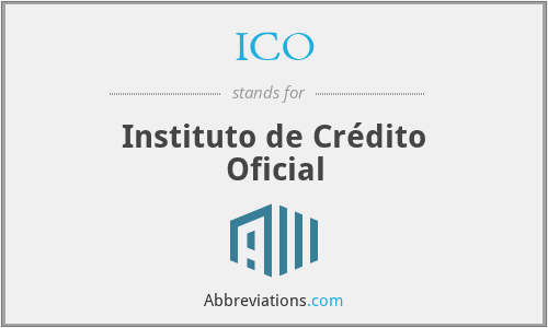 What does ICO stand for?