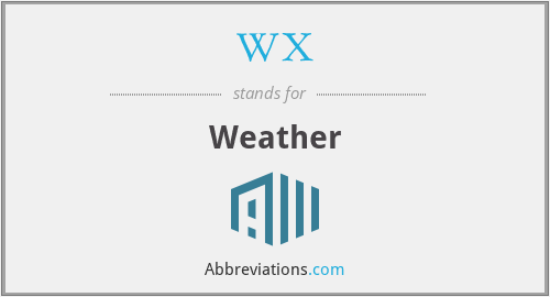 What is the abbreviation for weather?