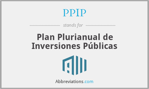 What does PPIP stand for?