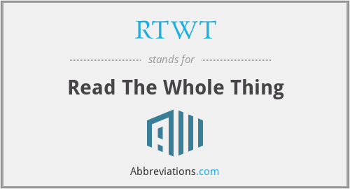 What does RTWT stand for?