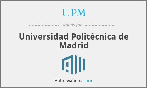 What does UPM stand for?