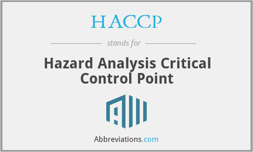 HACCP - Hazard Analysis Critical Control Point