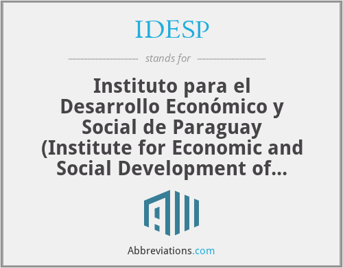 What does IDESP stand for?