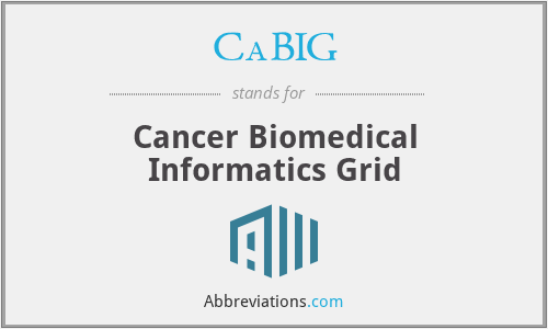 What does CABIG stand for?