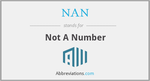 What does NAN stand for?