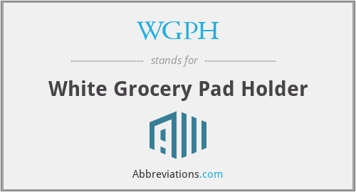 What does WGPH stand for?