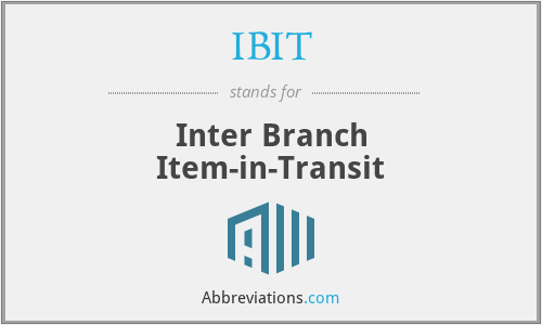 What does IBIT stand for?