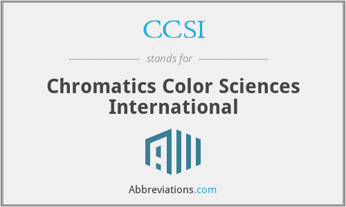 What does CCSI stand for?