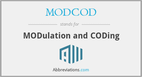 What does MODCOD stand for?