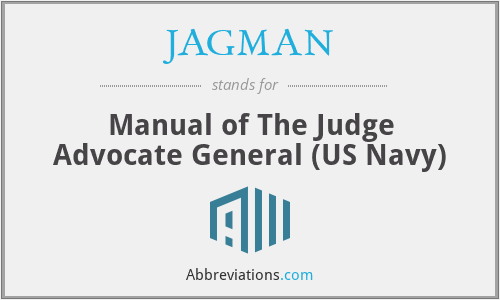 What does JAGMAN stand for?