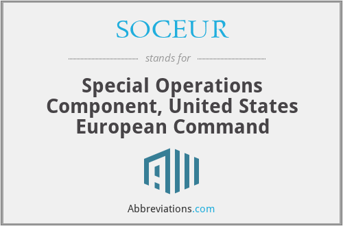 What does SOCEUR stand for?