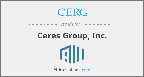 What does CERG stand for?