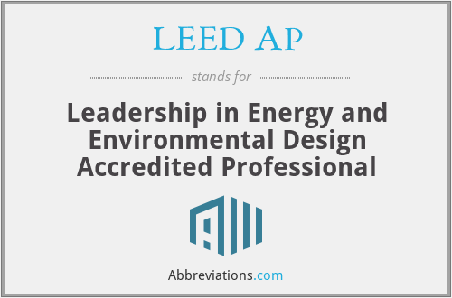 What does LEED AP stand for?
