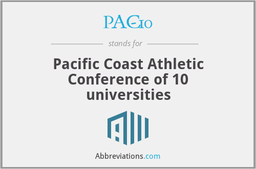 What does PAC-10 stand for?