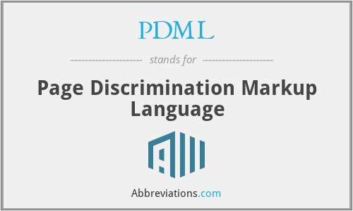 What does PDML stand for?