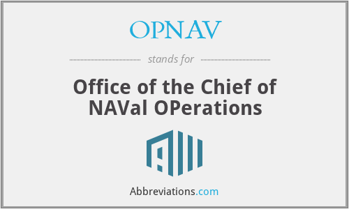 What does OPNAV stand for?