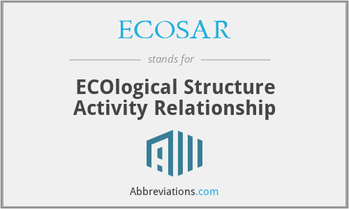 What does ECOSAR stand for?