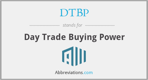 What does DTBP stand for?
