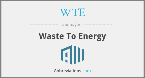 What does WTE stand for?