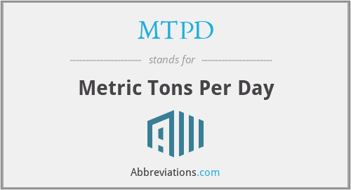 What does MTPD stand for?