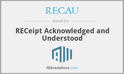 What does RECAU stand for?