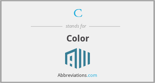 What is the abbreviation for Color?