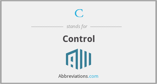 What is the abbreviation for control?
