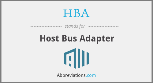 What does HBA stand for?