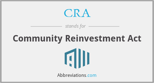 What does CRA stand for?