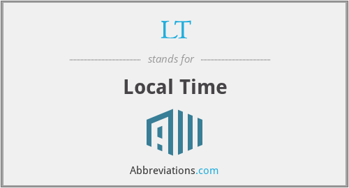What is the abbreviation for local time?