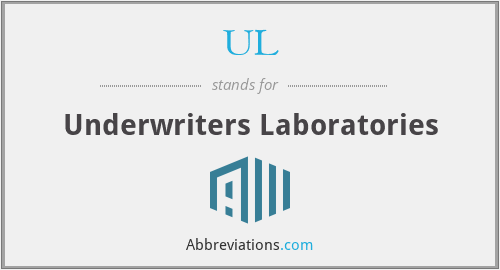 What does UL stand for?