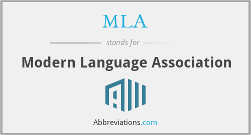 What does MLA stand for?