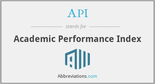 What does API stand for?