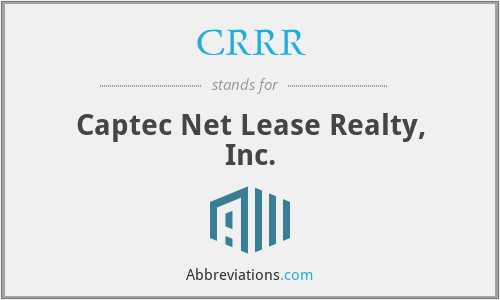 What does CRRR stand for?