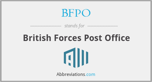 What does BFPO stand for?