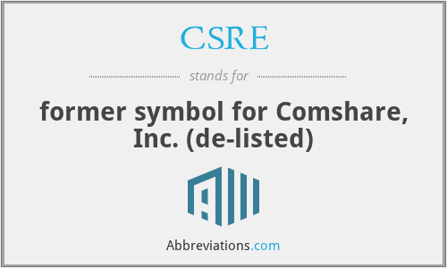What does CSRE stand for?