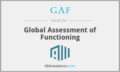 What does GAF stand for?