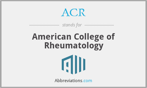 What does ACR stand for?