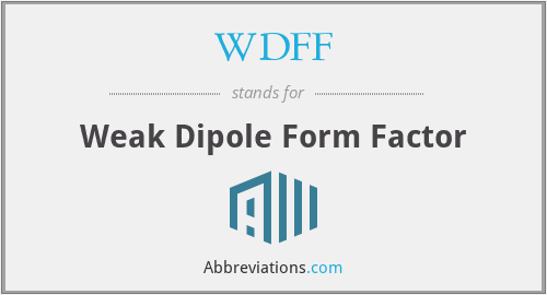 What does WDFF stand for?