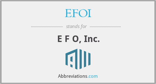 What does EFOI stand for?