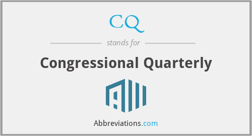 What does CQ stand for?