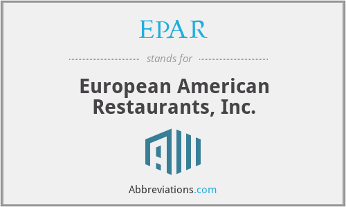 What does EPAR stand for?