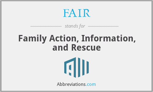 What is the abbreviation for family action, information, and rescue?