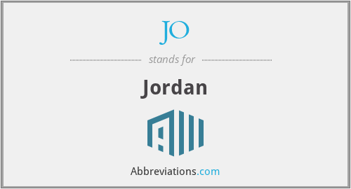 What does J.O stand for?