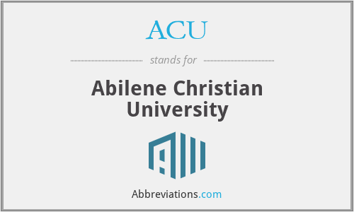 What does ACU stand for?