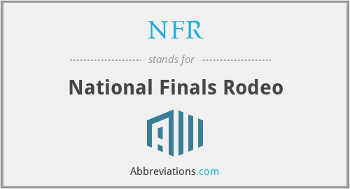 What does NFR stand for?