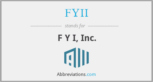 What does FYII stand for?
